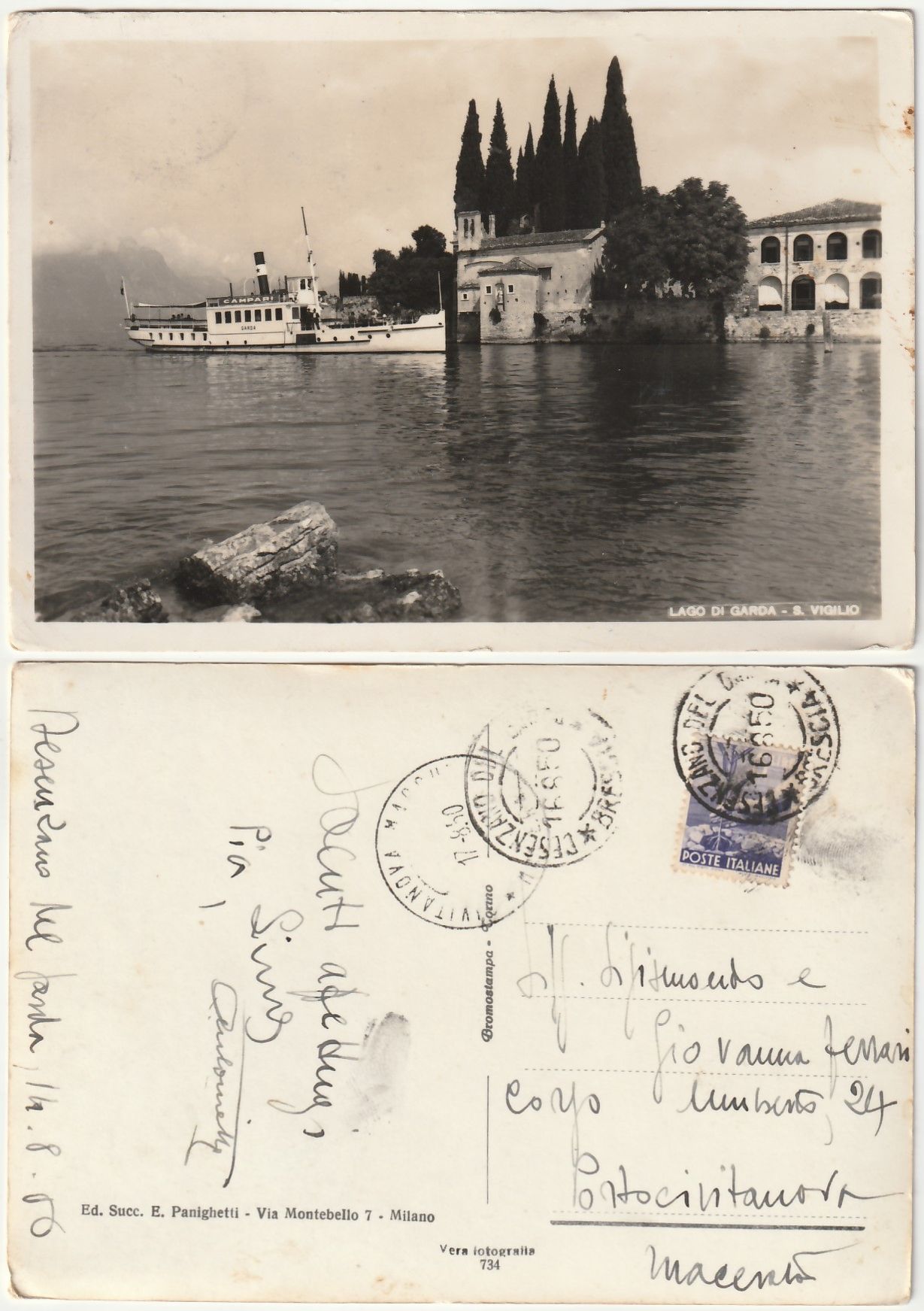 S. Vigilio - Lago Di Garda - Verona - Viagg. 1950 -70625-