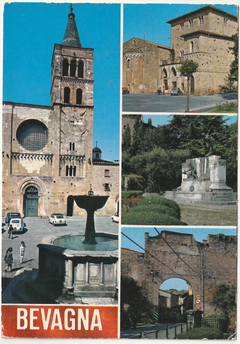 Bevagna - Perugia - Vedutine - Viagg. -70384-