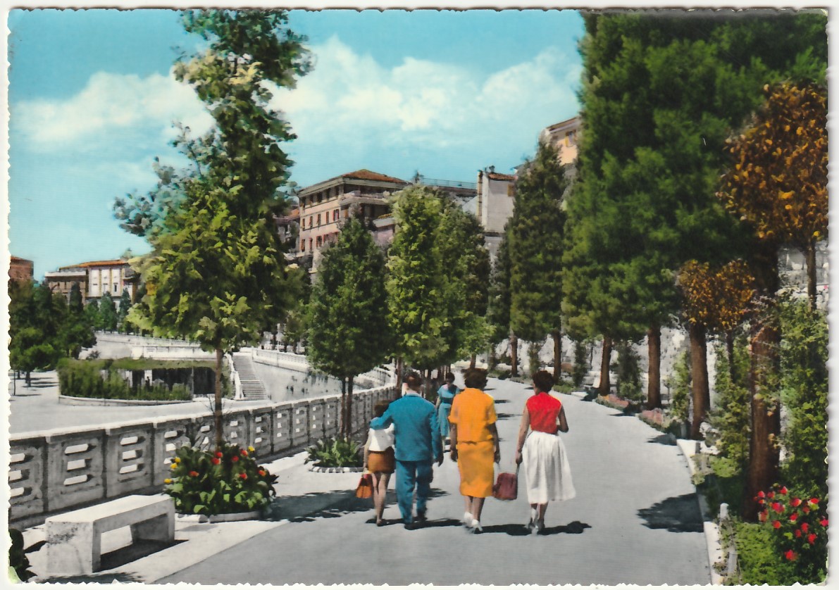 Macerata - Passeggiata Puccinotti - Viagg. 1963 -70720-