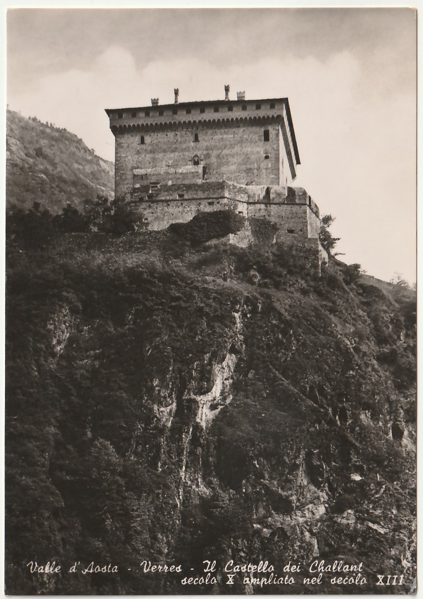 Verres - Aosta - Il Castello Dei Challant - Viagg. 1953 -71204-