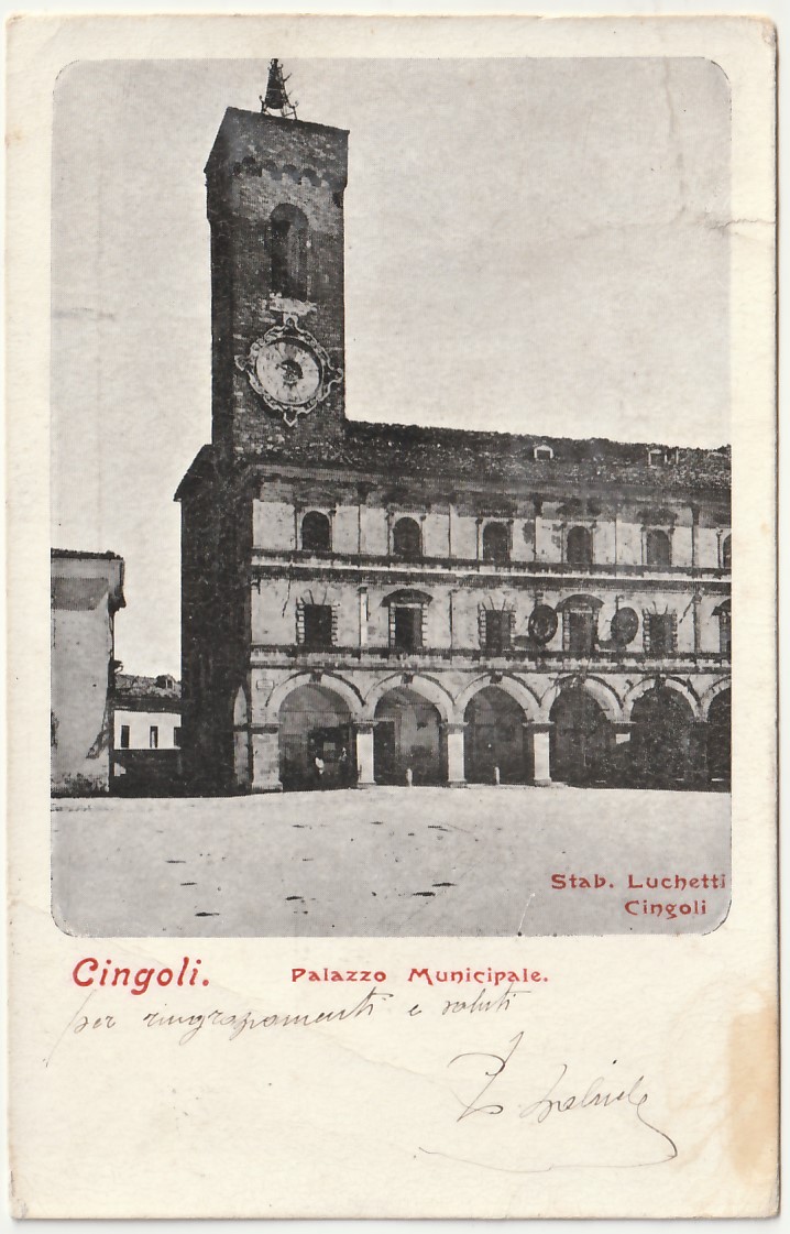 Cingoli - Macerata - Palazzo Municipale - Viagg. -71224-