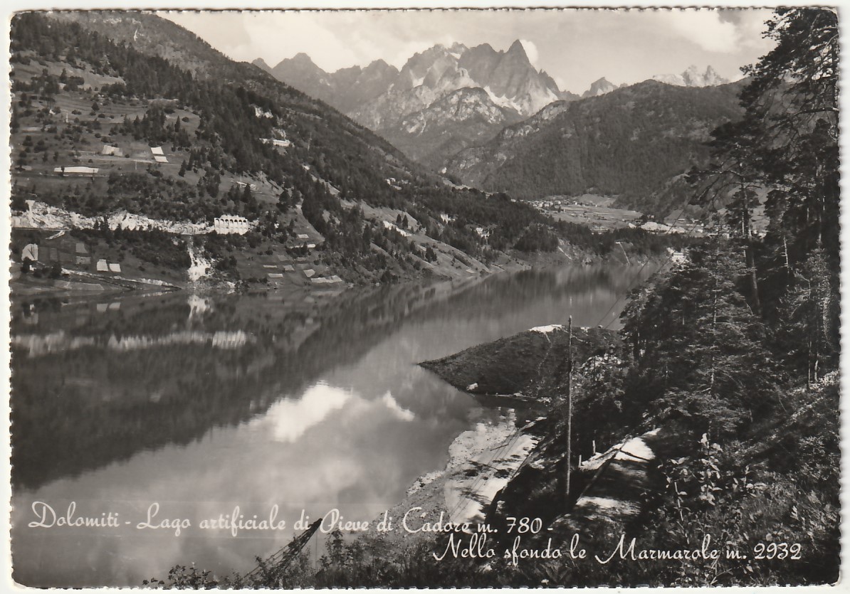Lago Artificiale Di Pieve Di Cadore - Belluno - Viagg. 1952 -71271-
