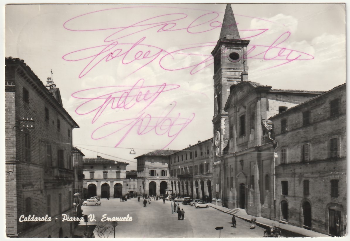 Caldarola - Macerata - Piazza V. Emanuele - Viagg. 1964 -71463-