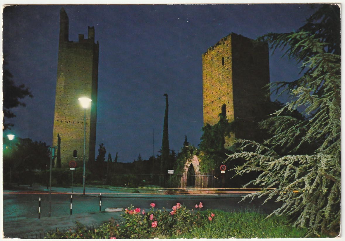 Rovigo - Le Due Torri - Notturno - Viagg. 1974 -71481-