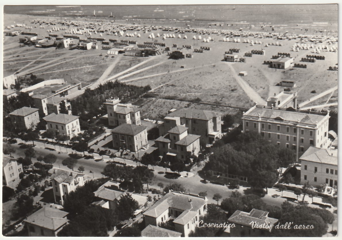Cesenatico - Forli' - Visto Dall'aereo - Viagg. 1955 -73532-