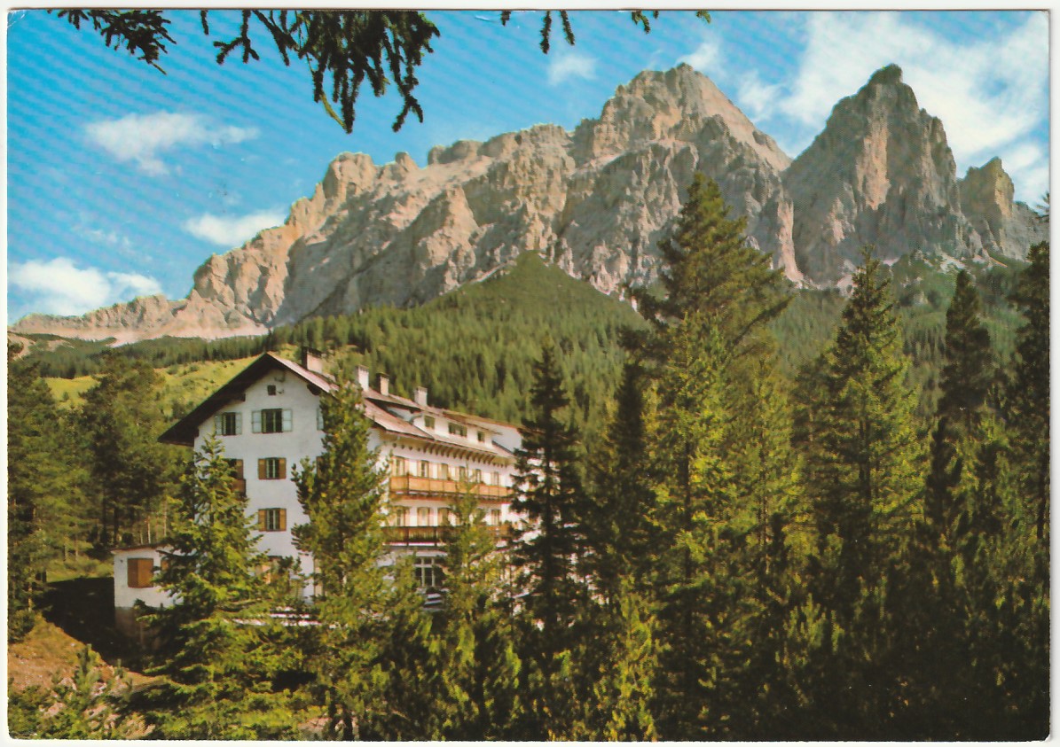 S. Cassiano - St. Kassian - Bolzano - Hotel Valparol - Viagg. 1968 -74063-