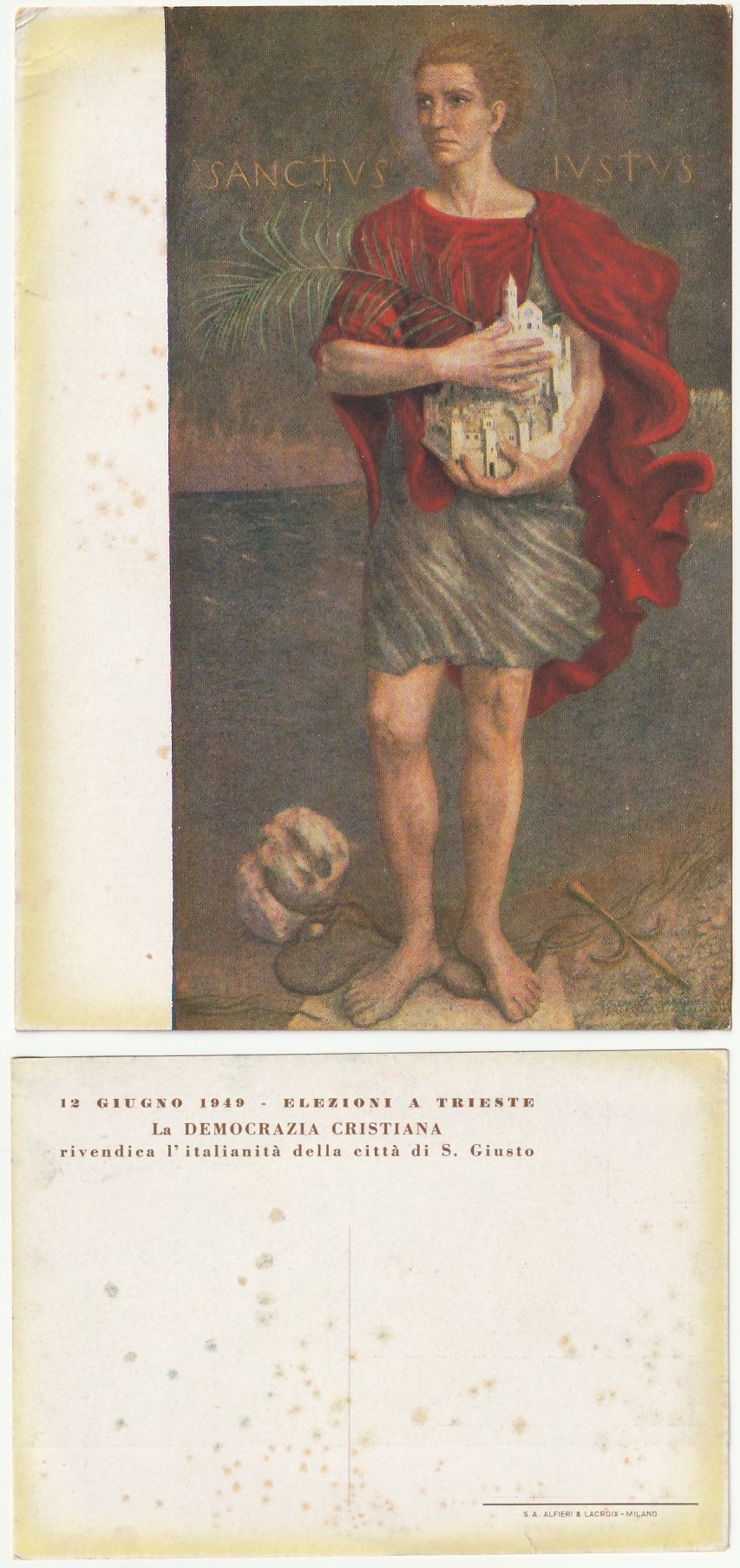 Trieste - Democrazia Cristiana - 12 Giungo 1949 - Elezioni -88776-