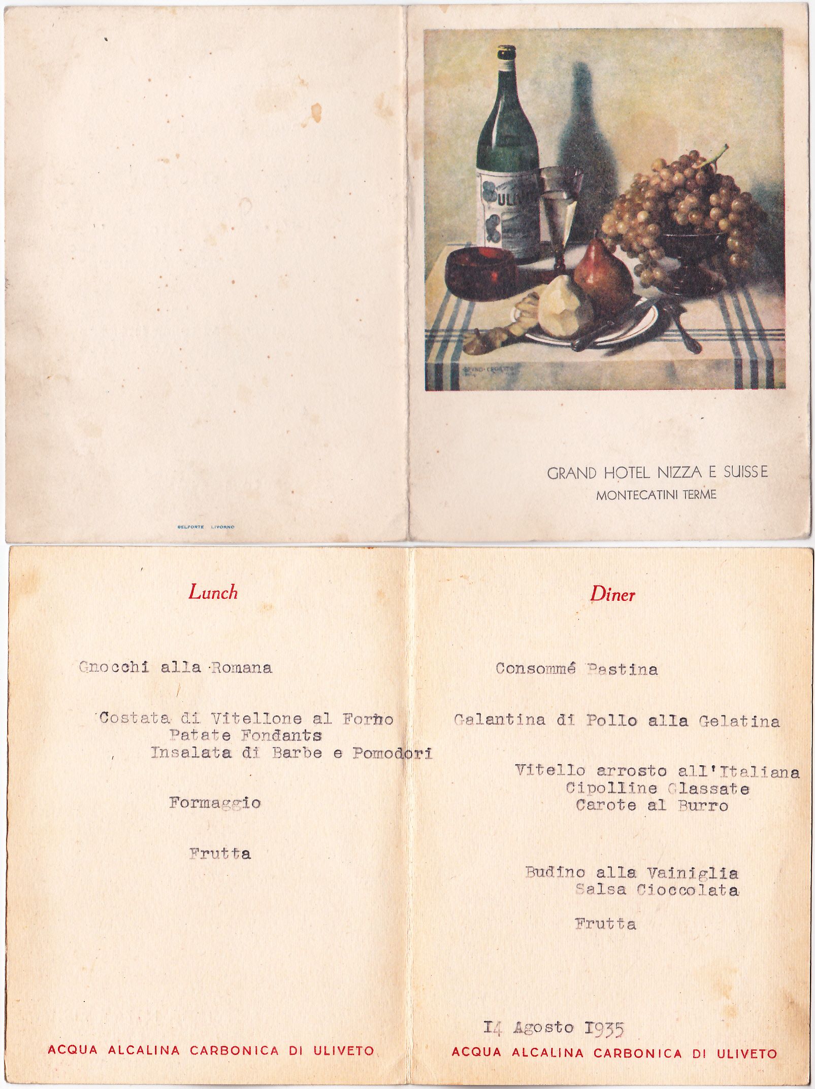 Montecatini Terme - Pistoia - Grand Hotel Nizza E Suisse - Pieghevole -89880-