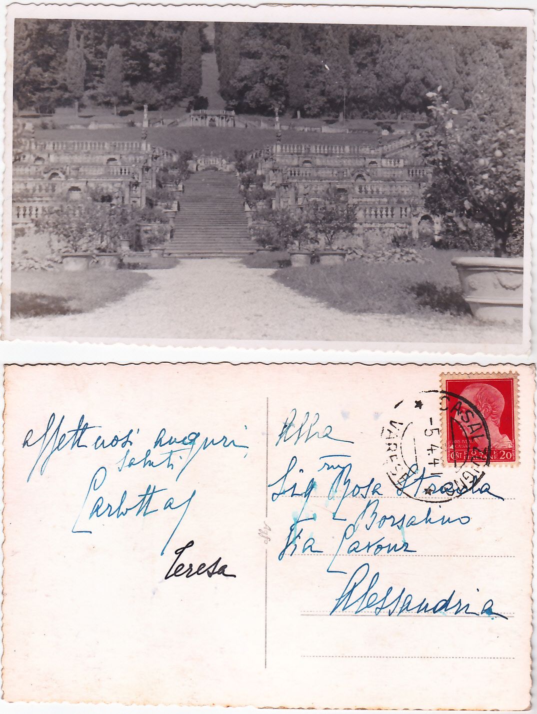 Casalzuigno - Varese - Giardini Nella Villa Di Sen. Nob. G. Bozzoli -90731-