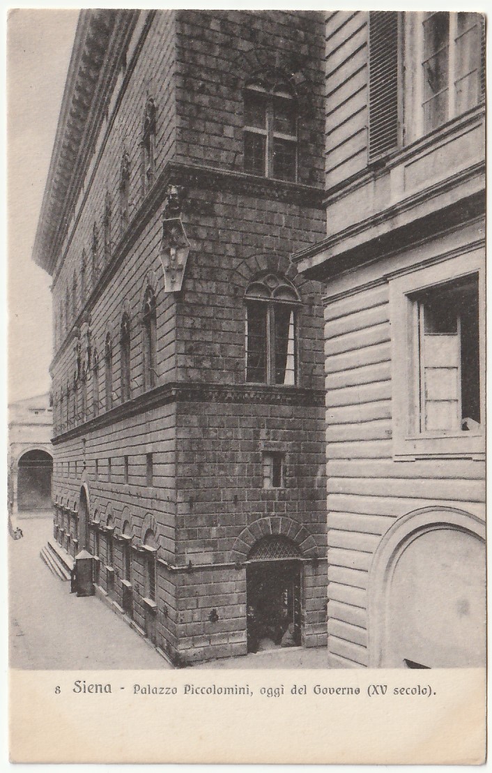 Siena - Palazzo Piccolomini, Oggi Del Governo - Edit. Cartol. Nava -88005-