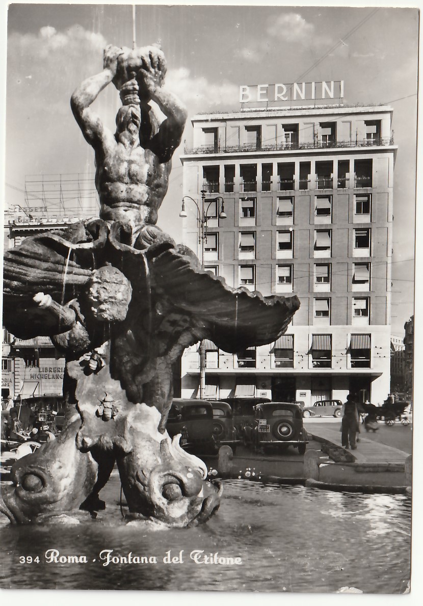Roma - Fontana Del Tritone - Viagg. 1953 -88691-