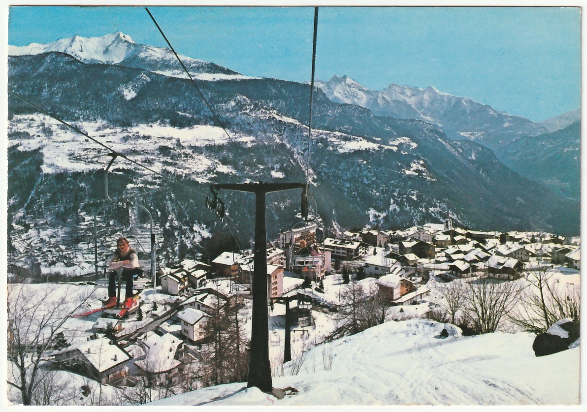 Torgnon - Aosta - Panorama - Seggiovia - Viagg. -91084-