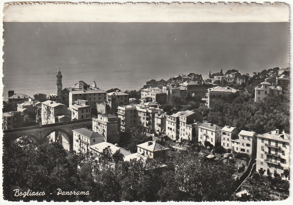 Bogliasco - Genova - Panorama - Viagg. 1957 -91102-