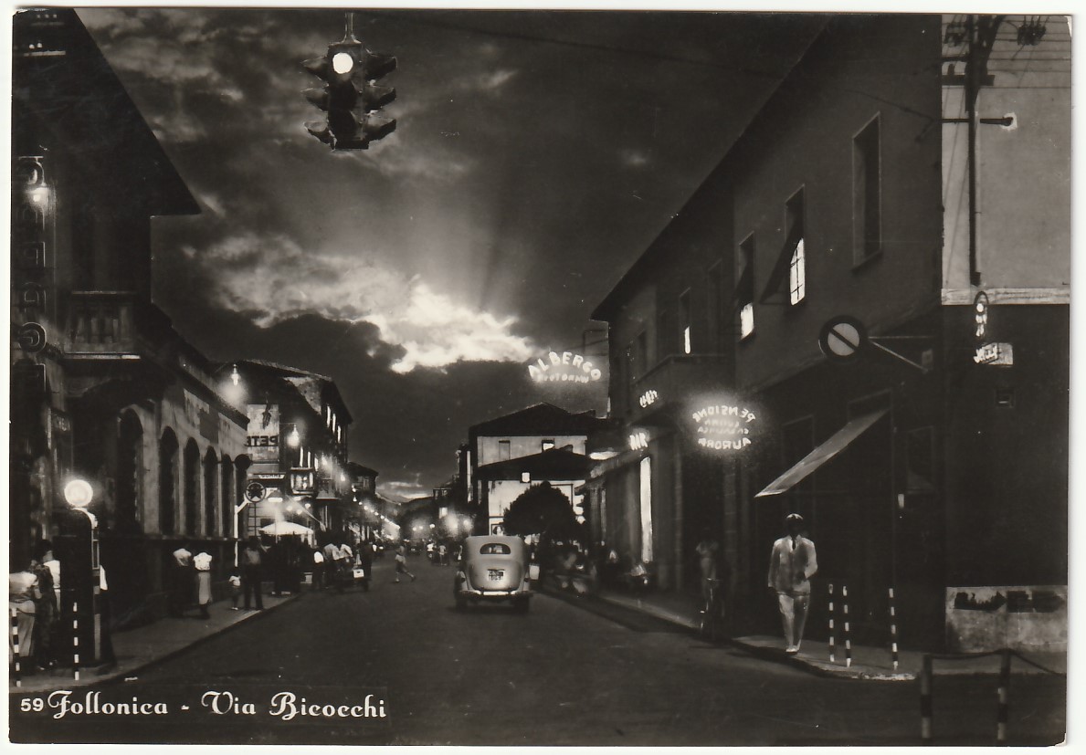 Follonica - Grosseto - Via Bicocchi - Viagg. 1957 -91166-