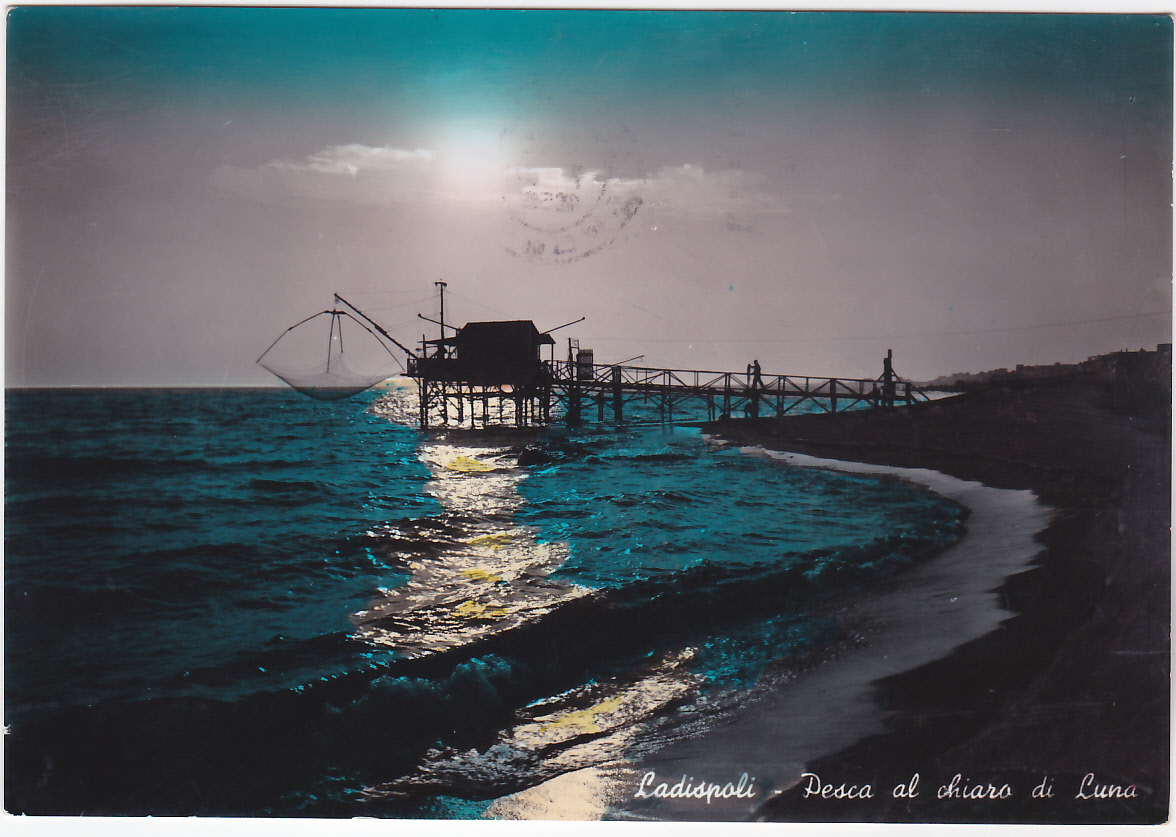 Ladispoli - Roma - Pesca Al Chiaro Di Luna - Viagg. 1959 -86823-