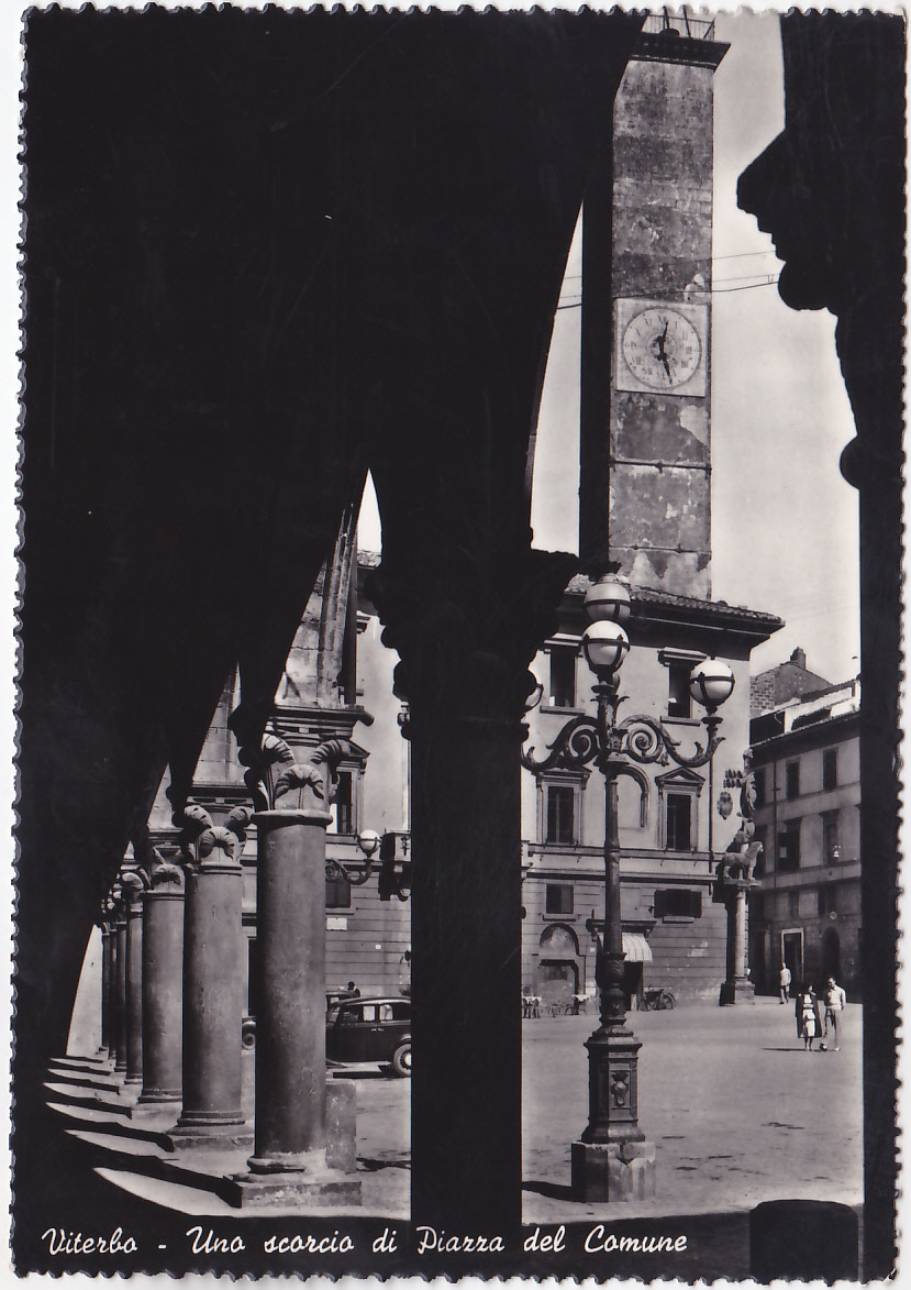 Viterbo - Uno Scorcio Di Piazza Del Comune - Viagg. 1955 -86827-