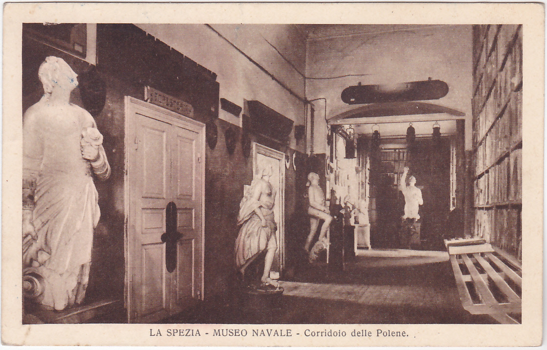La Spezia - Museo Navale - Corridoio Delle Polene - Viagg. 1945 -87950-