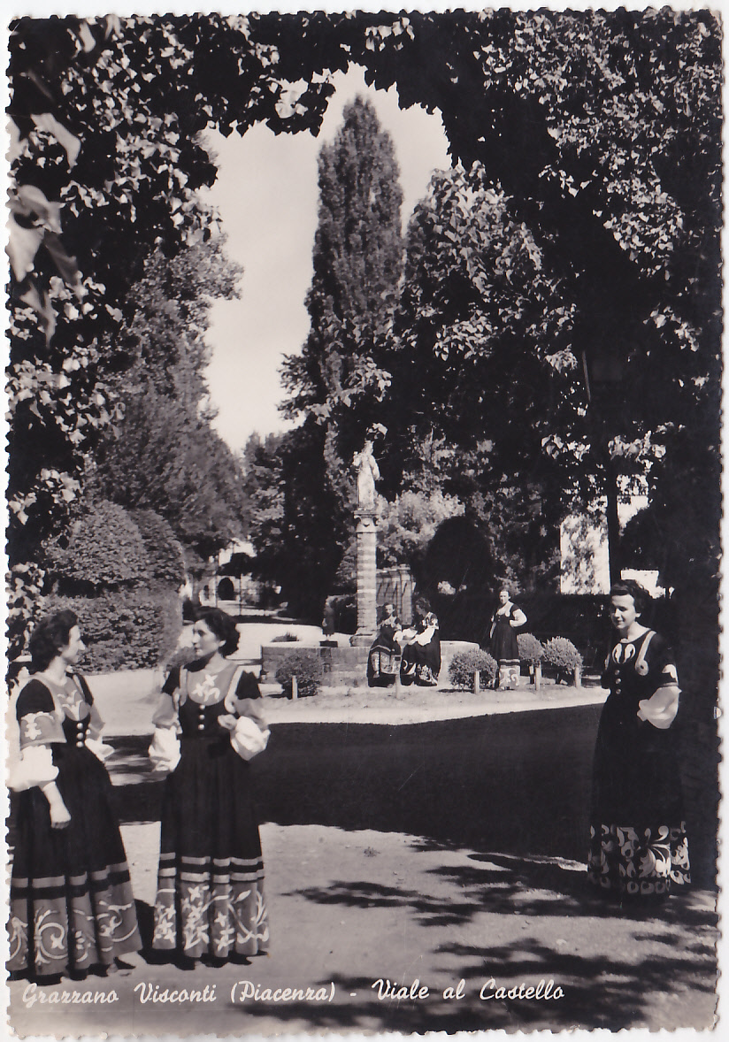 Grazzano Visconti - Piacenza - Viale Al Castello - Viagg. 1949 -86899-