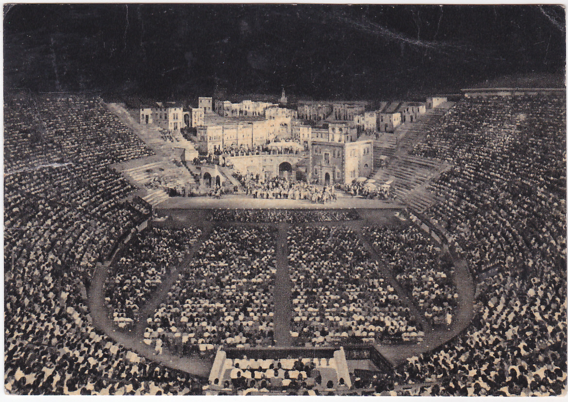 Verona - Arena - Opera Carmen - Viagg. 1958 -90716-